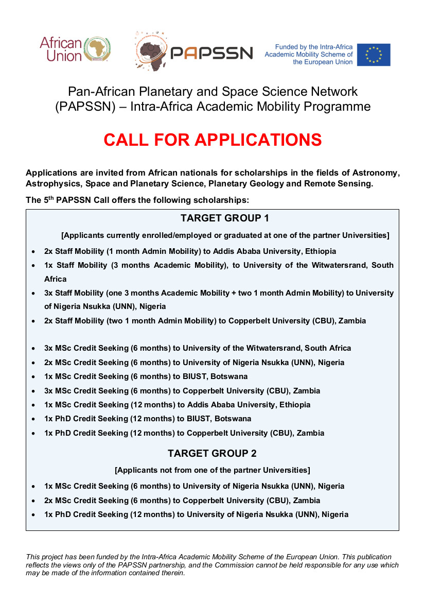 Re-opening: The 5th PAPSSN Call For Applications! - PAPSSN ...