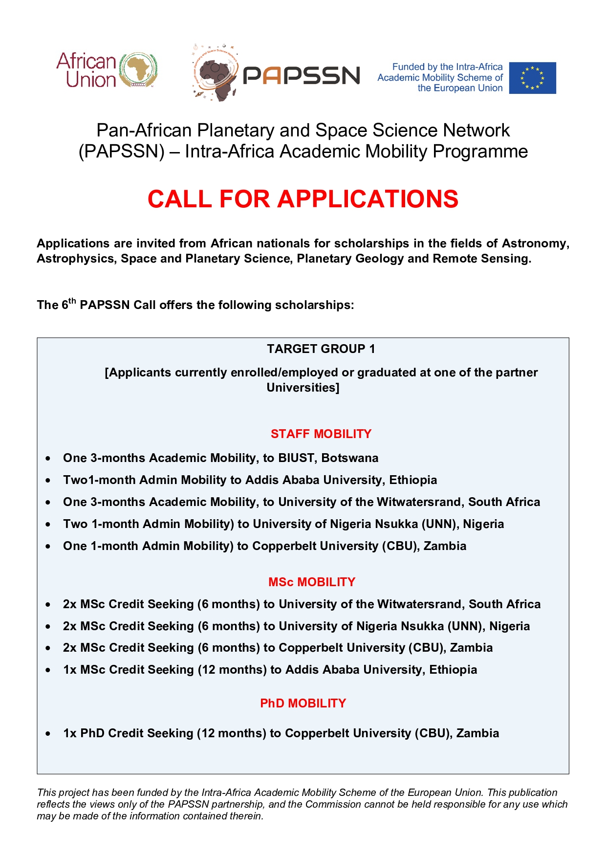 PAPSSN Mobility - Home